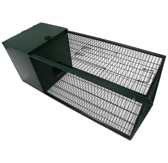 Metal Rabbit Hutch 1.2m (Dark Green) - Bird Cage Plus: Pet Supplies