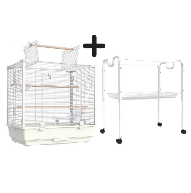 Modern Style Bird Cage B650 + STAND (B650S) - Bird Cage Plus: Pet Supplies